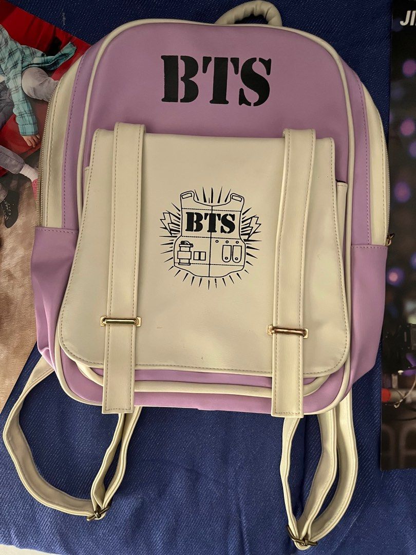 BTS Backpack with Free posters on Carousell