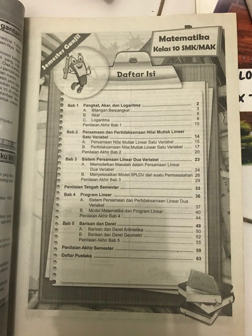 Buku LKS Matematika Kelas 10 • SMK TKJ, Buku & Alat Tulis, Buku di ...