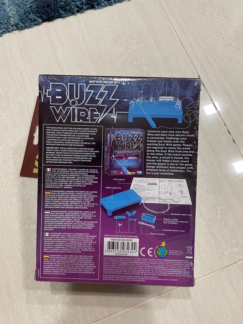 Buzz Wire Science Experiment, Hobbies & Toys, Toys & Games on Carousell