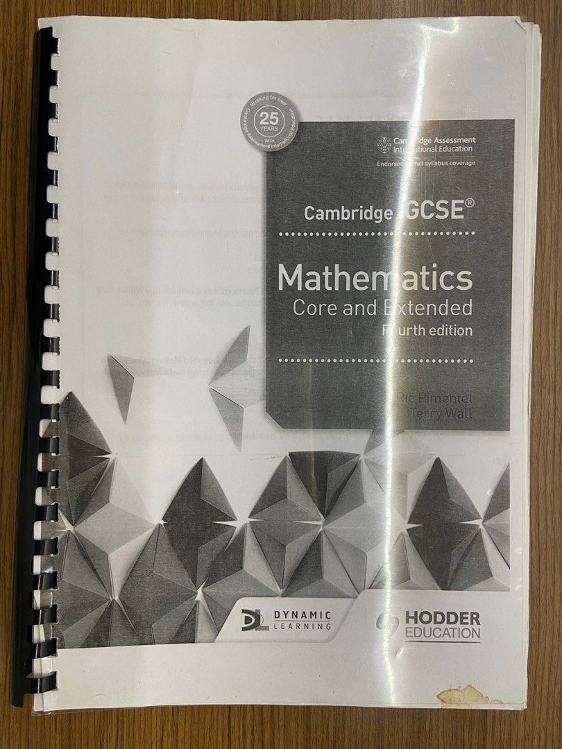 Cambridge IGCSE Mathematics Core and Extended 4th Edition Visit, Hobbies & Toys, Books ...