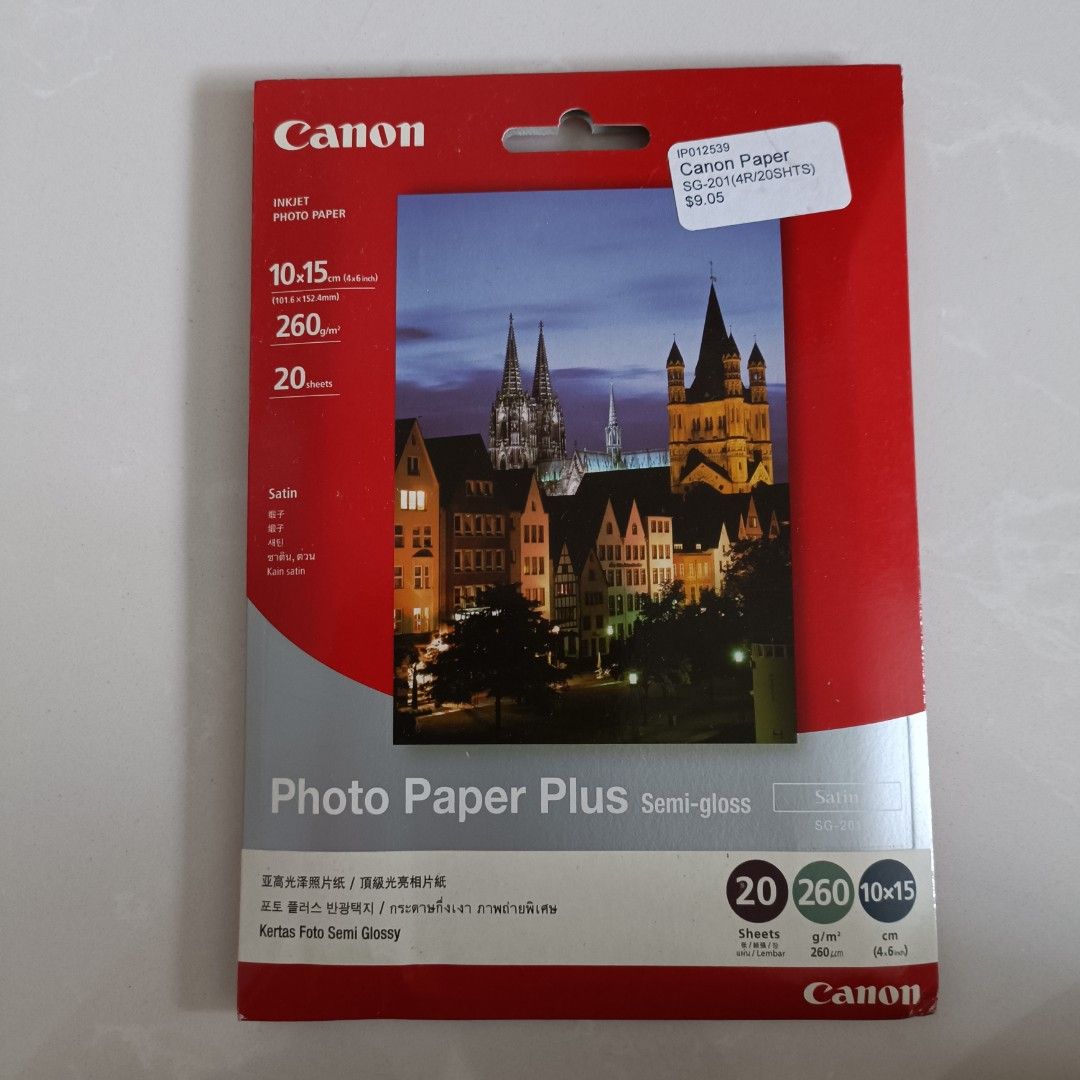 A4 Canon Inkjet Photo Paper (For PIXMA), Photography, Photography ...