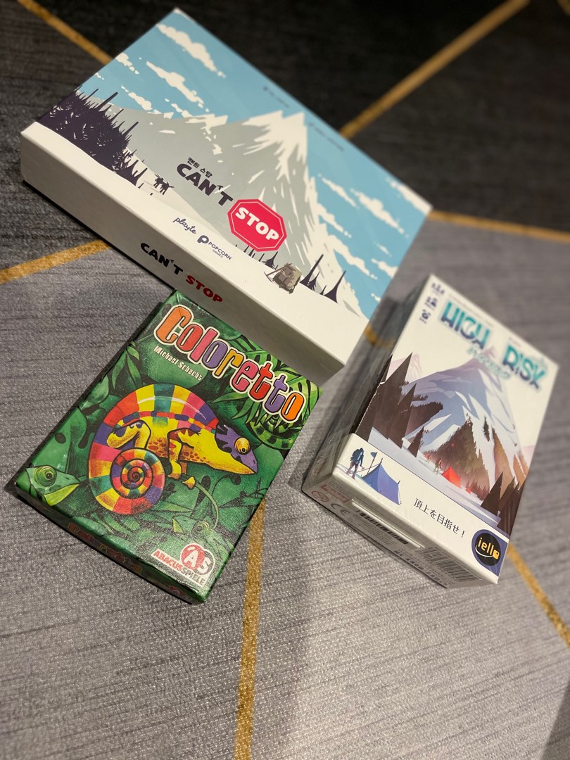 Cant Stop, High Risk, Coloretto Board Game (Not ticket to ride ...