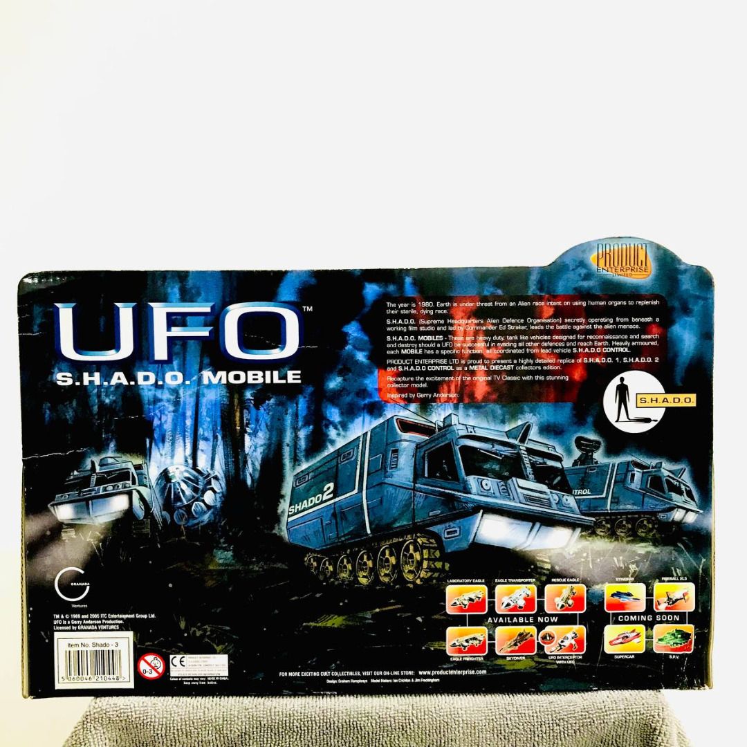 CARLTON PRODUCT ENTERPRISE GERRY ANDERSON UFO SHADO MOBILE ( S.H.A.D.O ...