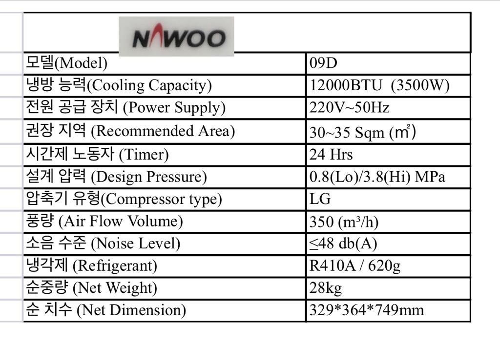 Casement aircon nwoo 12000btu inverter, TV & Home Appliances, Air ...
