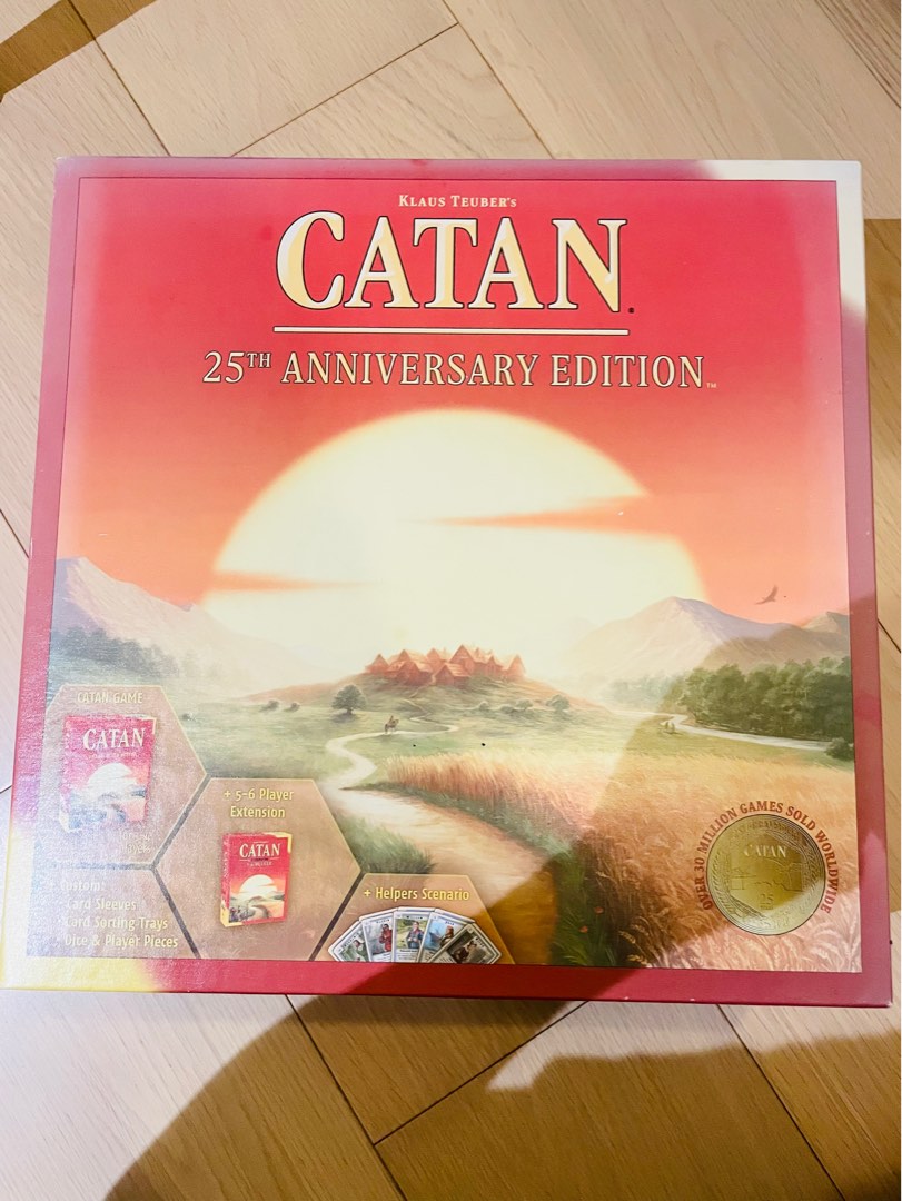 CATAN 25th ANNIVERSARY 卡坦島 25週年紀念版, 興趣及遊戲, 玩具 & 遊戲類 - Carousell