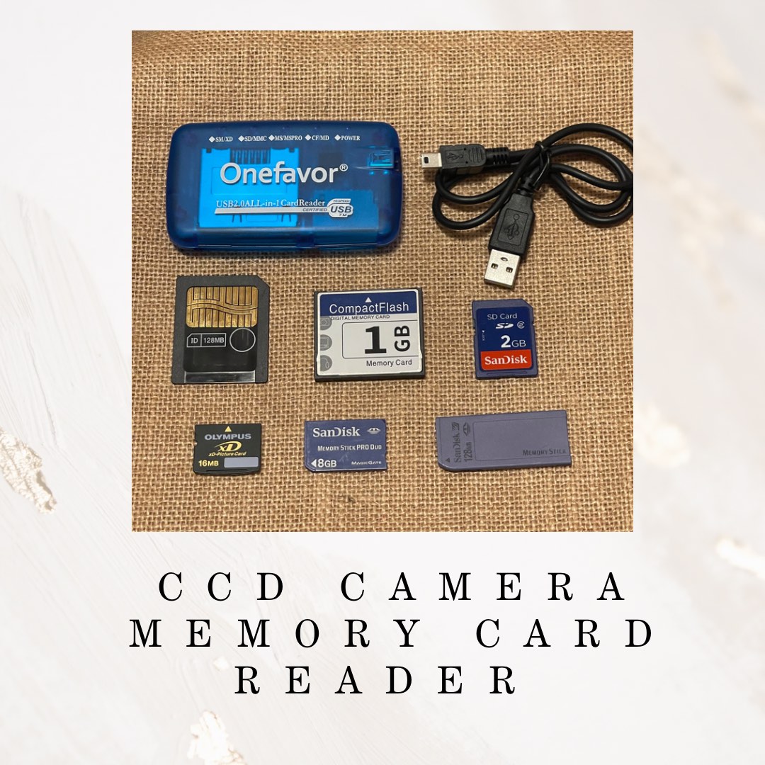 【CCD相機中古記憶卡讀卡器】可讀Smart Media、XD、Memory Stick、Compact Flash、SD Card, 電腦 ...