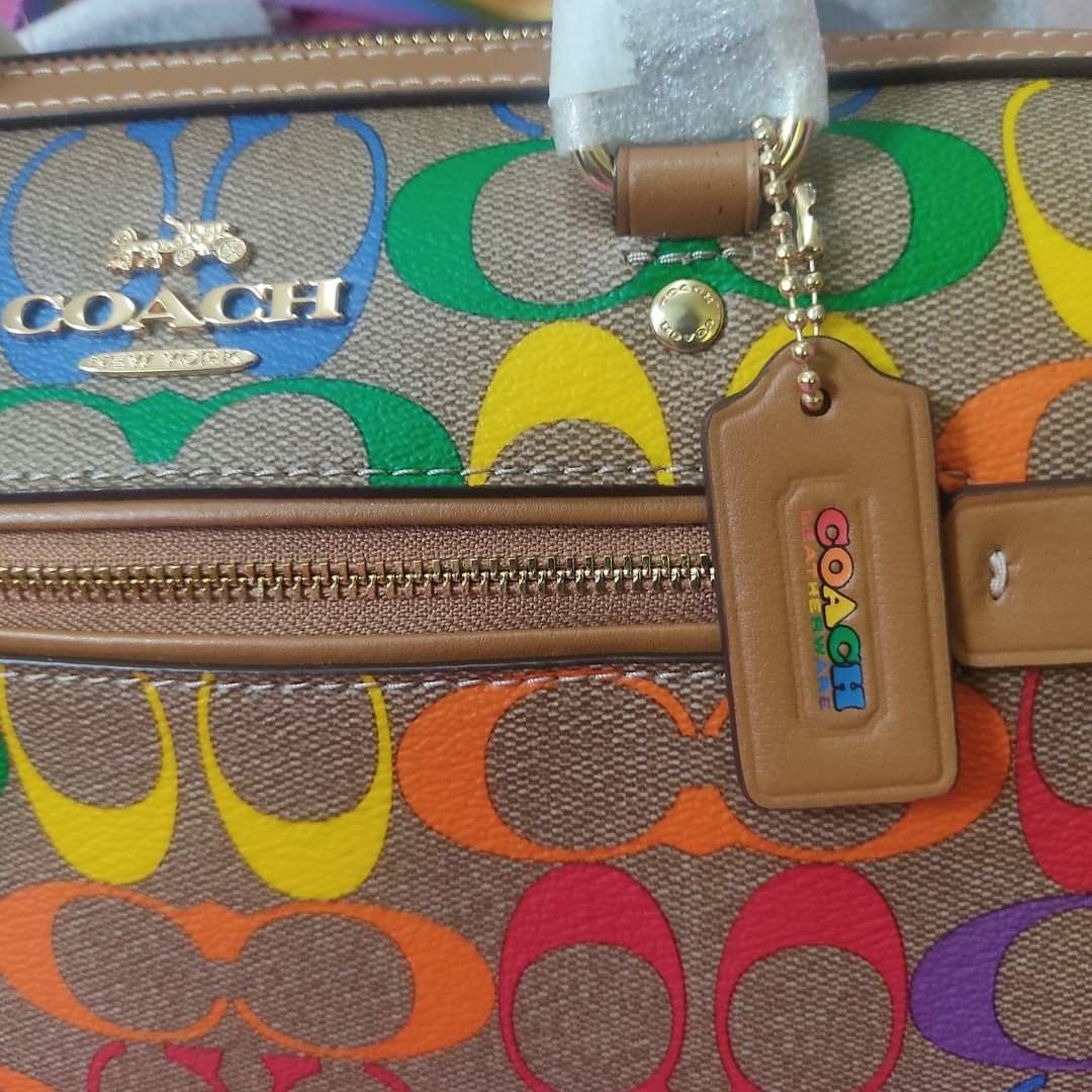 Coach Rowan Rainbow pride seriesi, Luxury, Bags & Wallets on Carousell