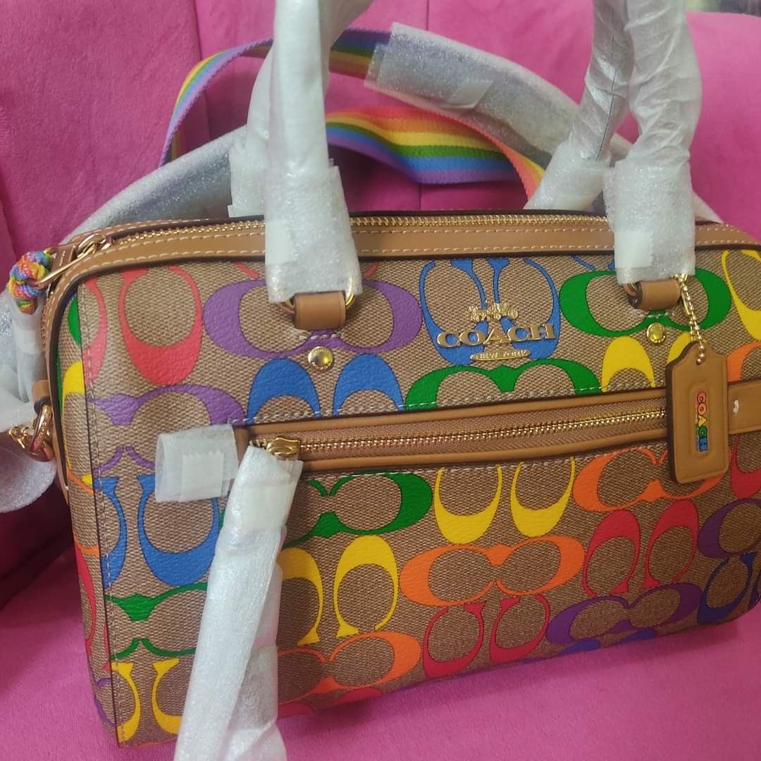 Coach Rowan Rainbow pride seriesi, Luxury, Bags & Wallets on Carousell