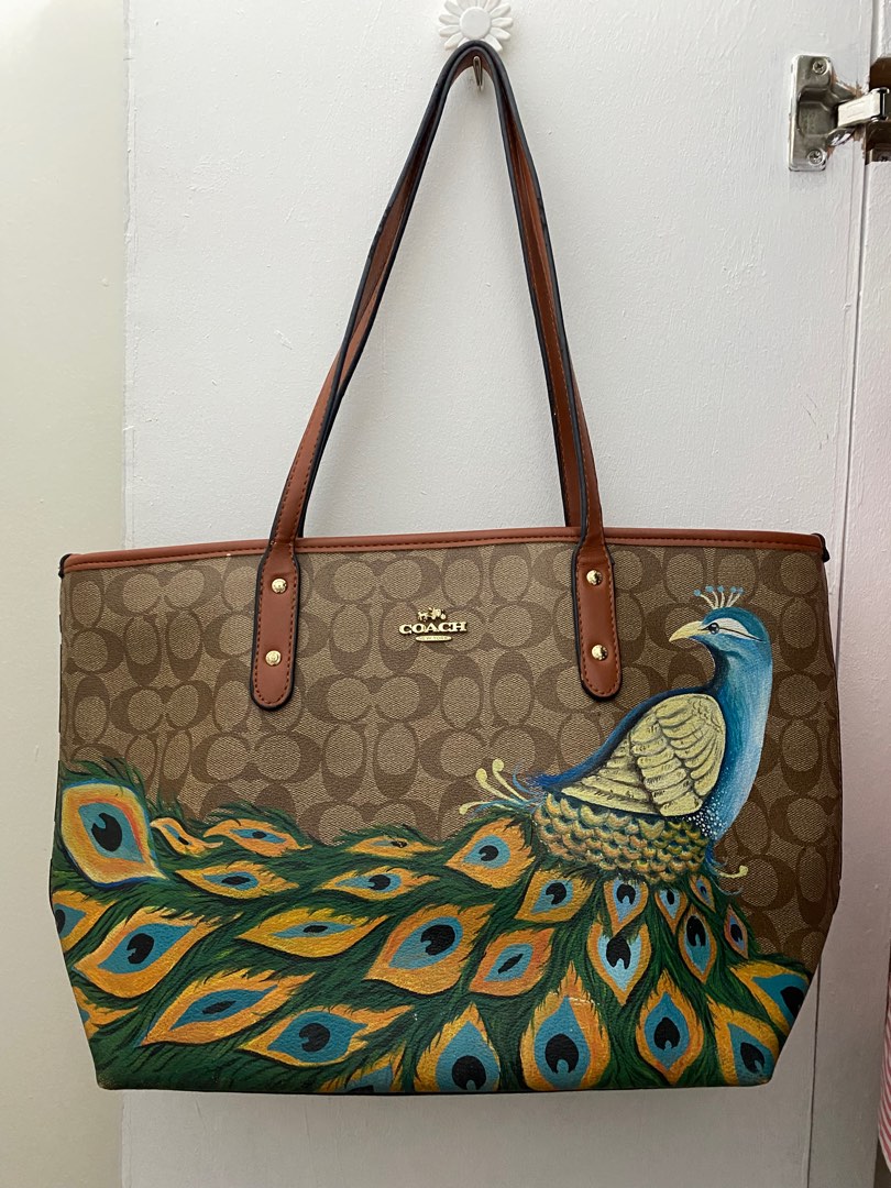 Coach Tote Bag with custom hand paint on Carousell