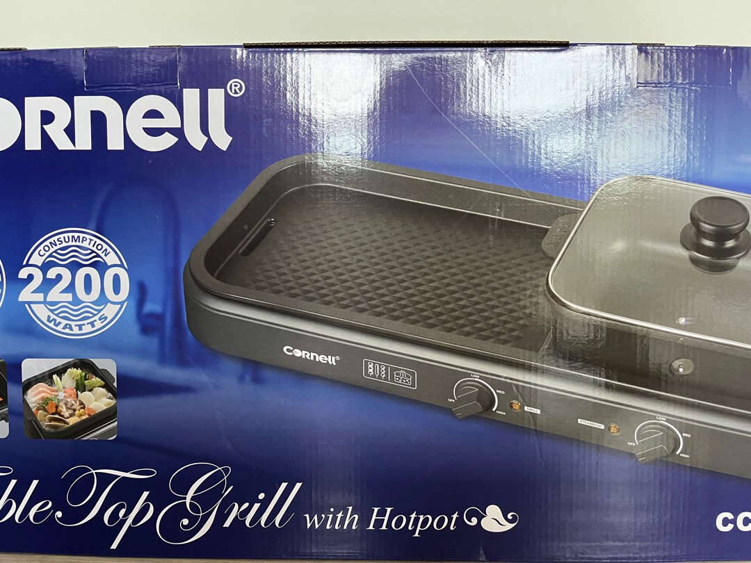 Cornell Table Top Grill with Hotpot, TV & Home Appliances, Kitchen ...