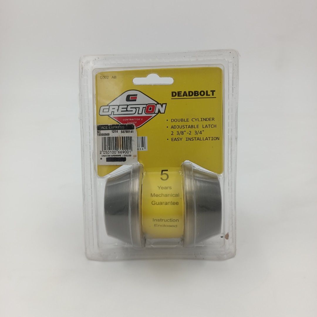 CRESTON DEADBOLT DOUBLE CYLINDER DOOR LOCK on Carousell