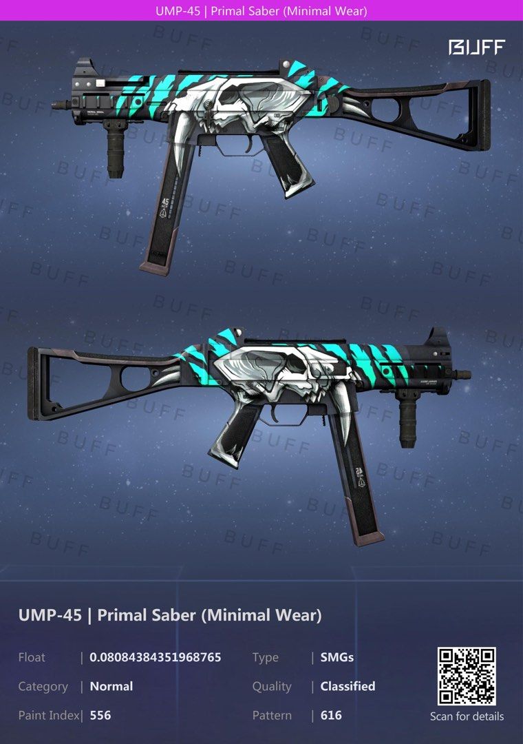 CSGO UMP-45 Primal Saber, Video Gaming, Gaming Accessories, In-Game Products on Carousell