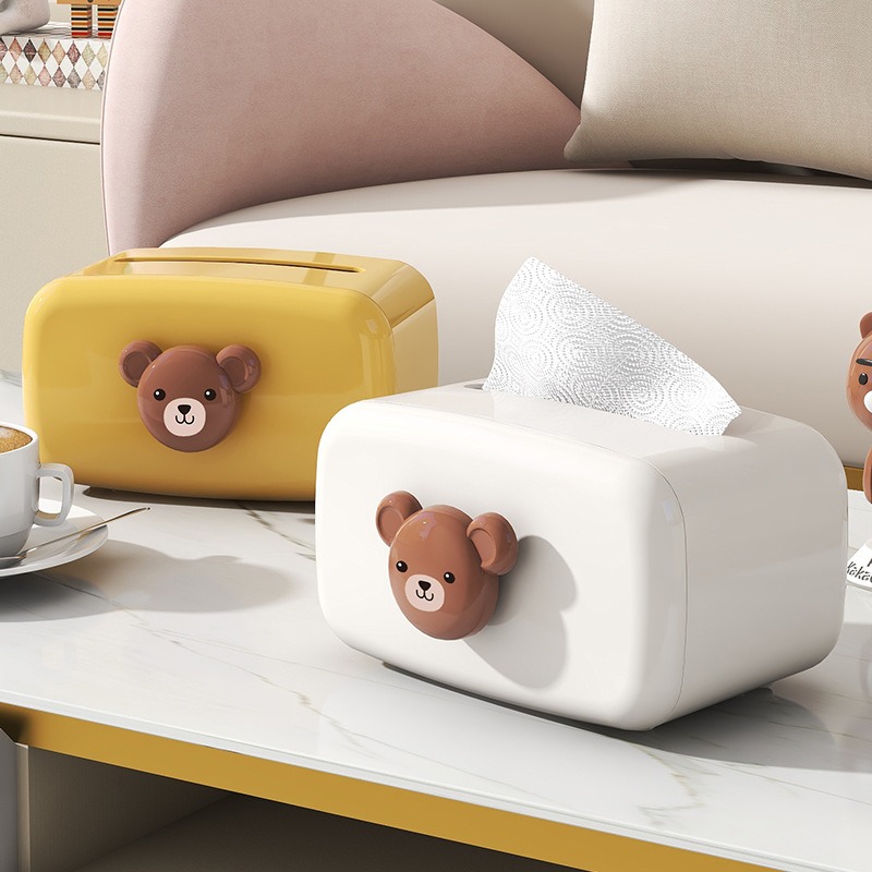Cute cartoon simple light luxury tissue box [Stock inSG], Furniture ...