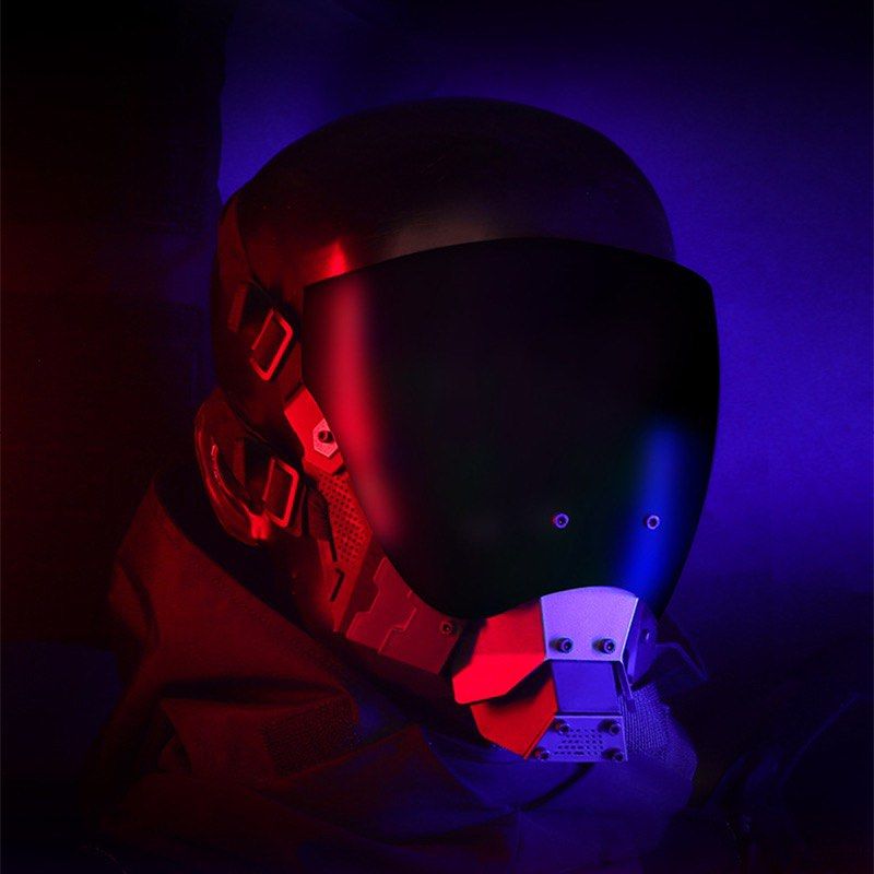 Cyberpunk military commander mask, Hobbies & Toys, Collectibles ...