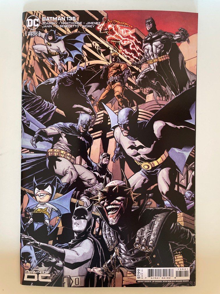 DC comic - Batman #135 Legacy #900 Joe Quesada Connecting Covers ...