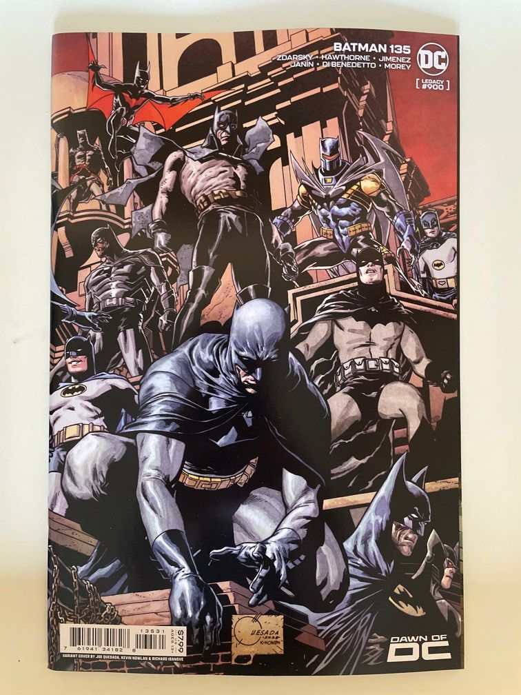 DC comic - Batman #135 Legacy #900 Joe Quesada Connecting Covers ...