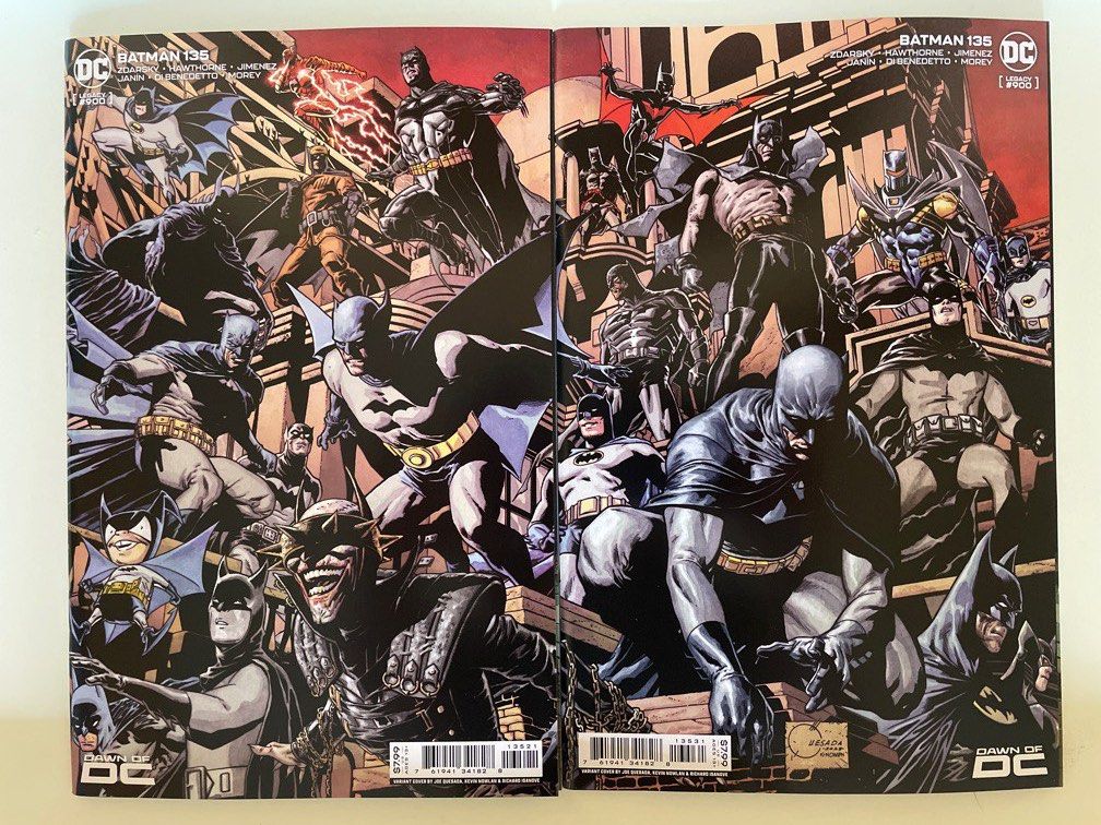 DC comic - Batman #135 Legacy #900 Joe Quesada Connecting Covers ...
