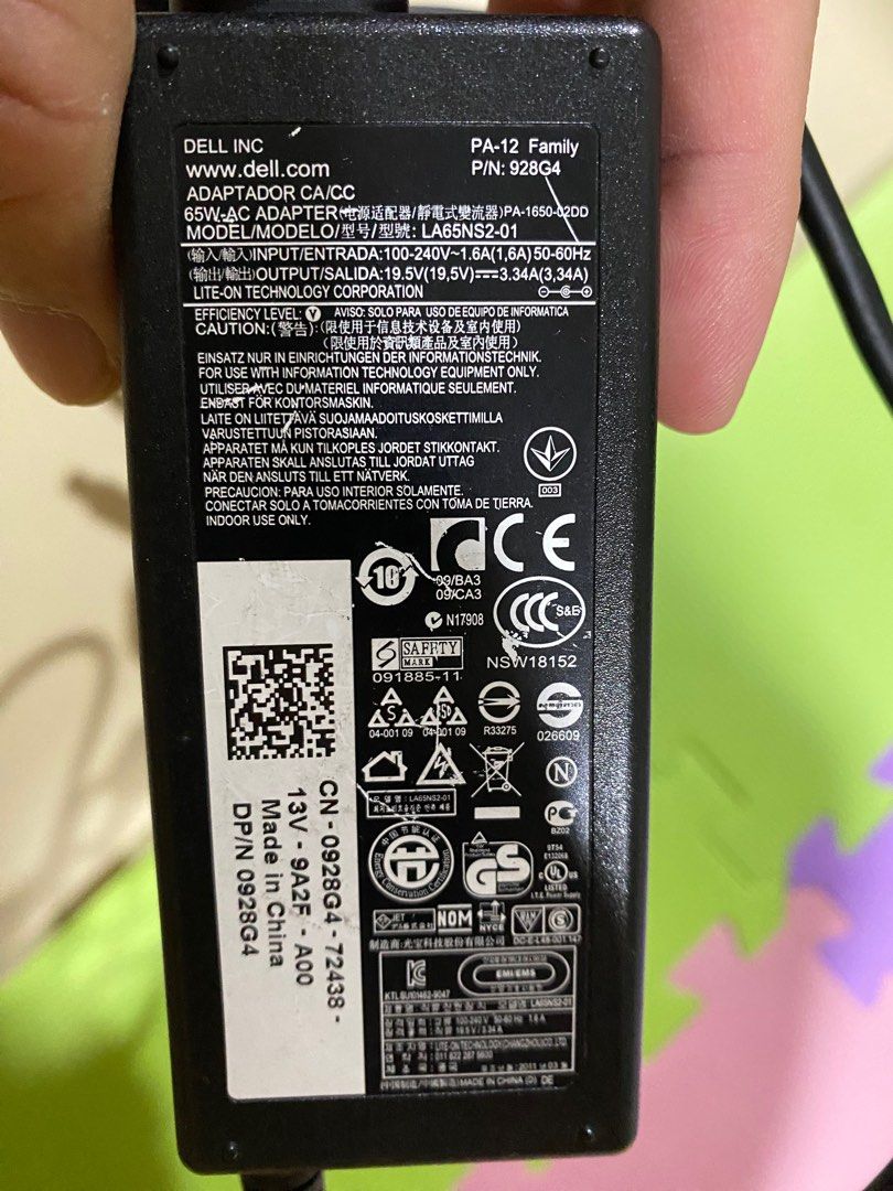 Dell Laptop Power Adapter Cable Plug, Computers & Tech, Laptops ...