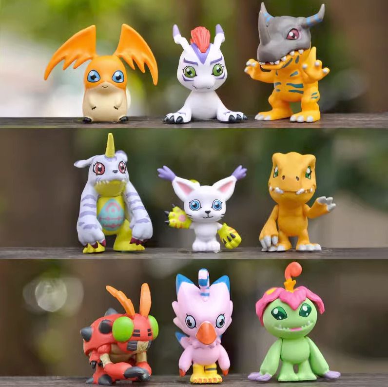 Digimon Figures Set (Agumon Gabumon Patamon Gatomon Tentomon Gomamon ...