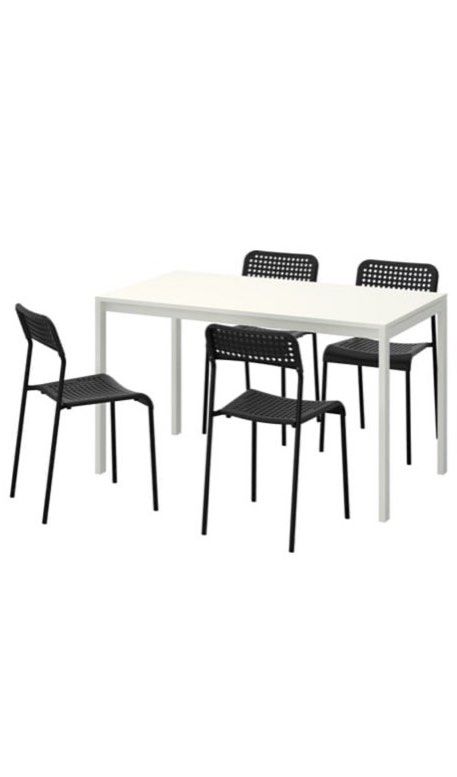 Dining Table Set, ikea brand new dining table with 4 chair Malm Brimnes Hemnes Nordli Mackapar ...