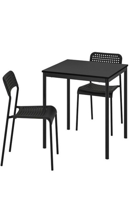 Dining Table Set, ikea dining table with 2 chairs Malm Brimnes Hemnes ...