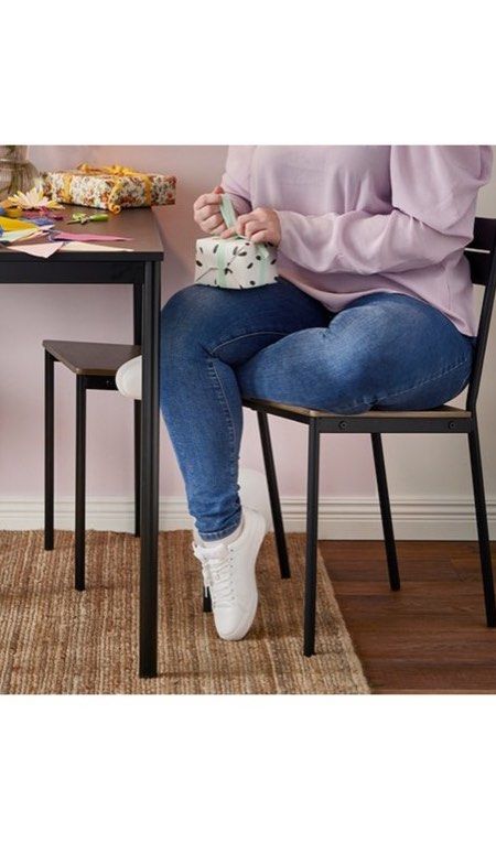 Dining Table Set, ikea dining table set with 4 chair Malm Brimnes ...