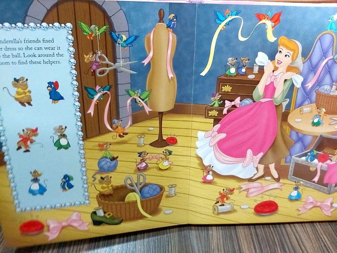 DISNEY PRINCESS First Look and Find Large Book, Hobbies & Toys, Books ...