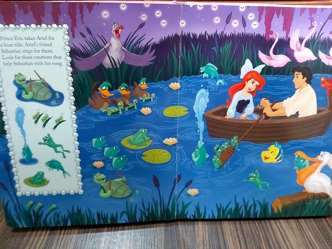 DISNEY PRINCESS First Look and Find Large Book, Hobbies & Toys, Books ...