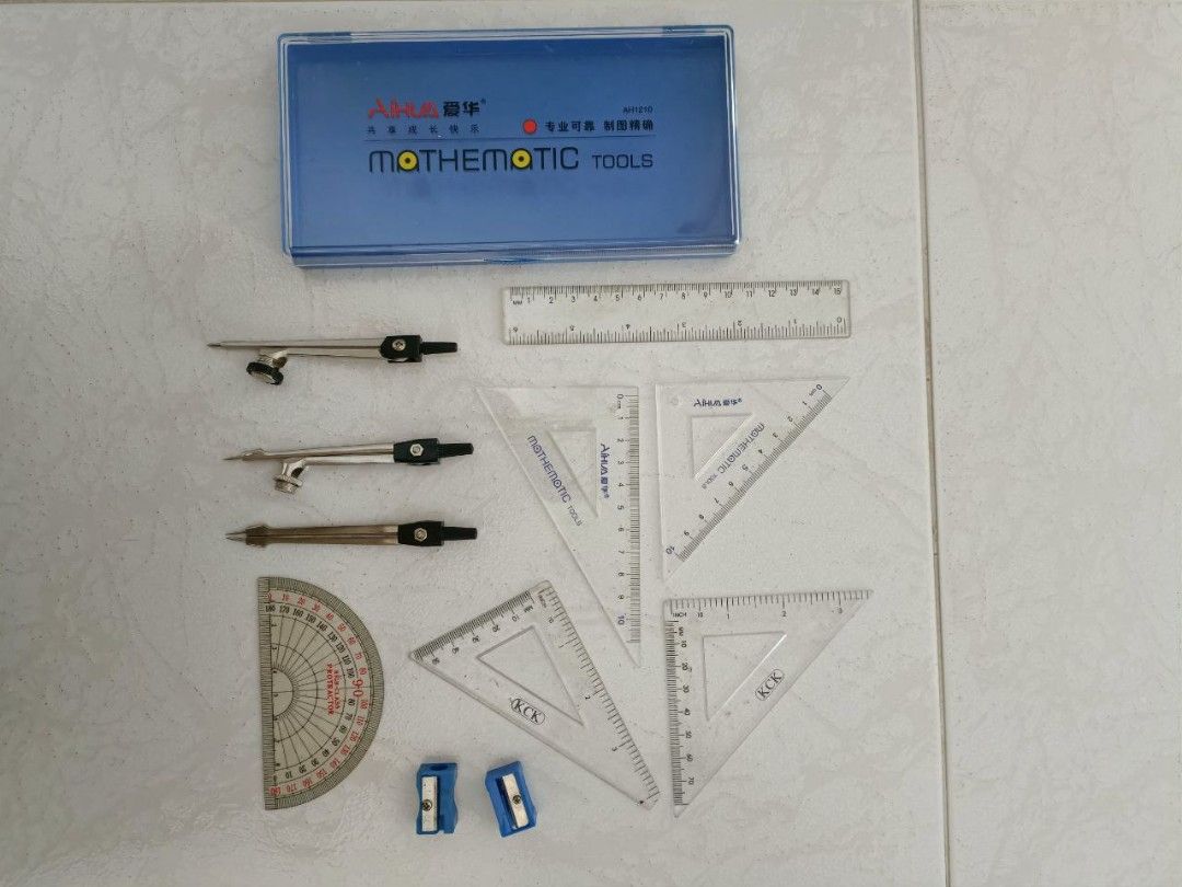 Drawing Compass and Math tool set, Hobbies & Toys, Stationery & Craft ...