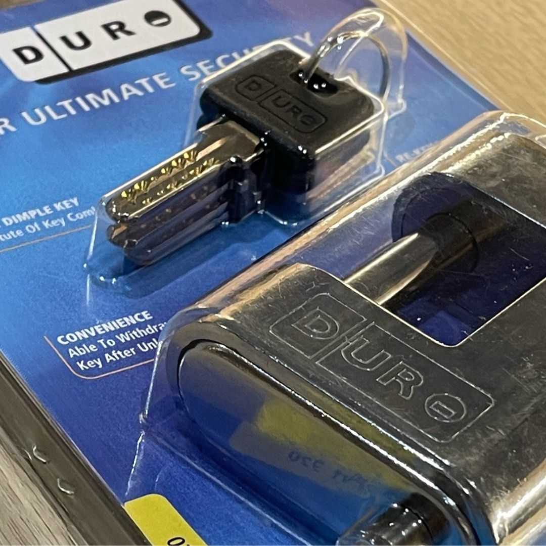 Duro Art 320 Hardened Steel Casing Padlock, Furniture & Home Living ...
