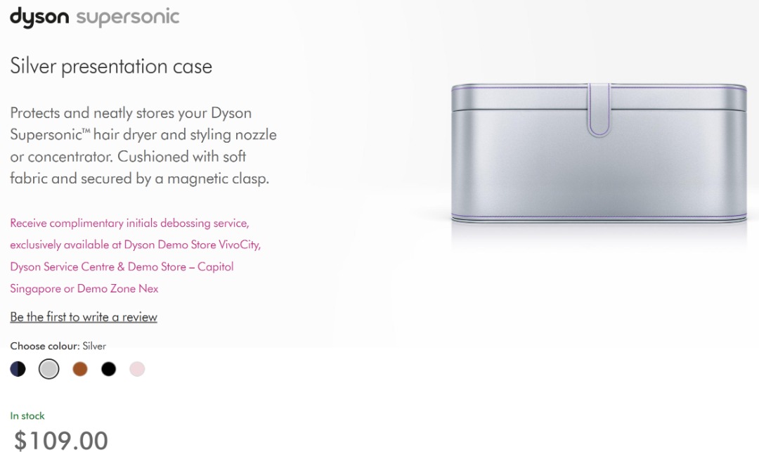 Dyson Supersonic Silver Presentation Case, Beauty & Personal Care, Hair on Carousell