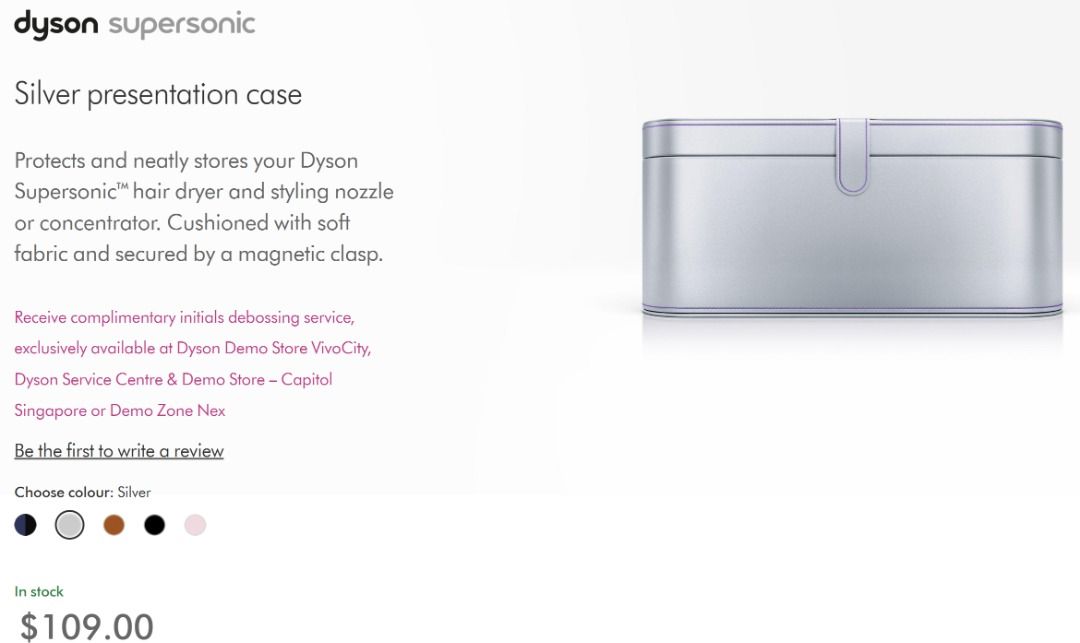 Dyson Supersonic Silver Presentation Case, Beauty & Personal Care, Hair on Carousell