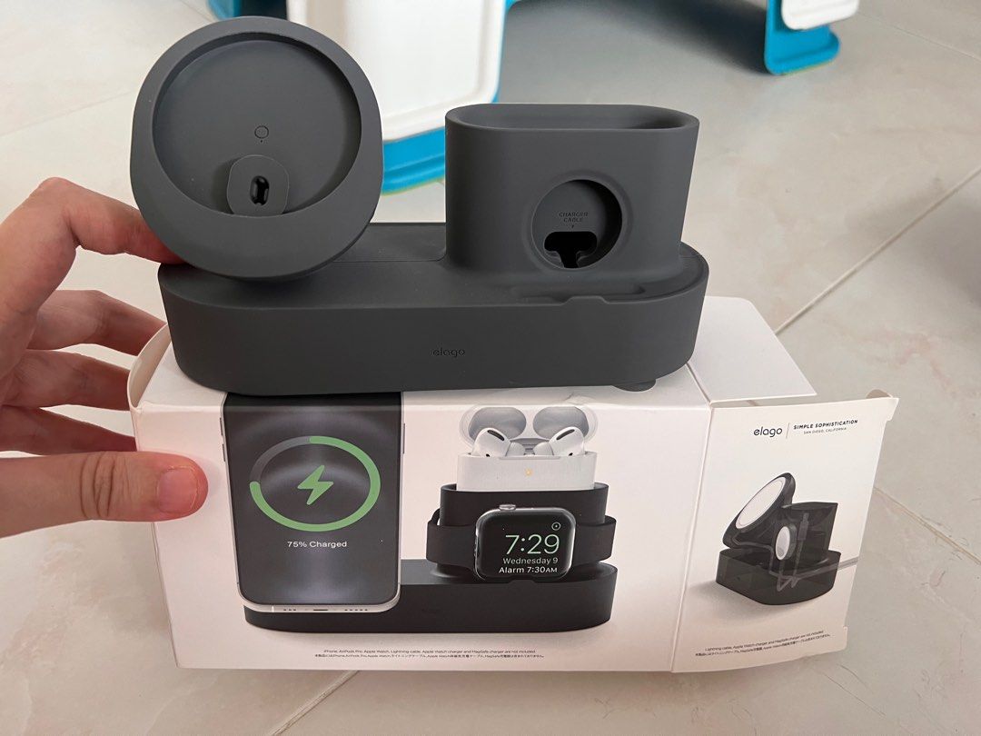 Elago Charging Hub Trio (Dark Grey), Mobile Phones & Gadgets, Mobile ...