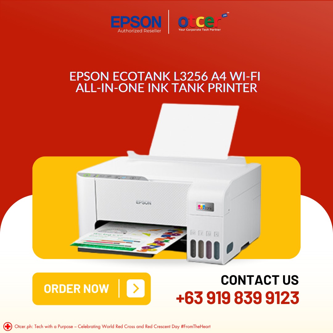 Epson EcoTank L3256 A4 Wi-Fi All-in-One Ink Tank Printer, Computers ...