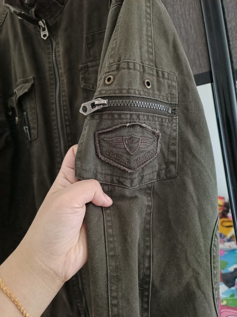 EXHAUST Denim Jacket, Men's Fashion, Coats, Jackets and Outerwear on ...