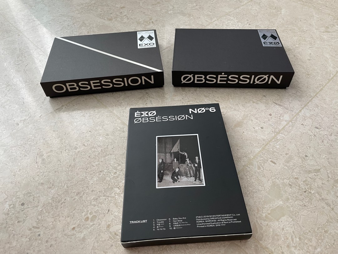 EXO OBSESSION [3 versions], Hobbies & Toys, Memorabilia & Collectibles ...