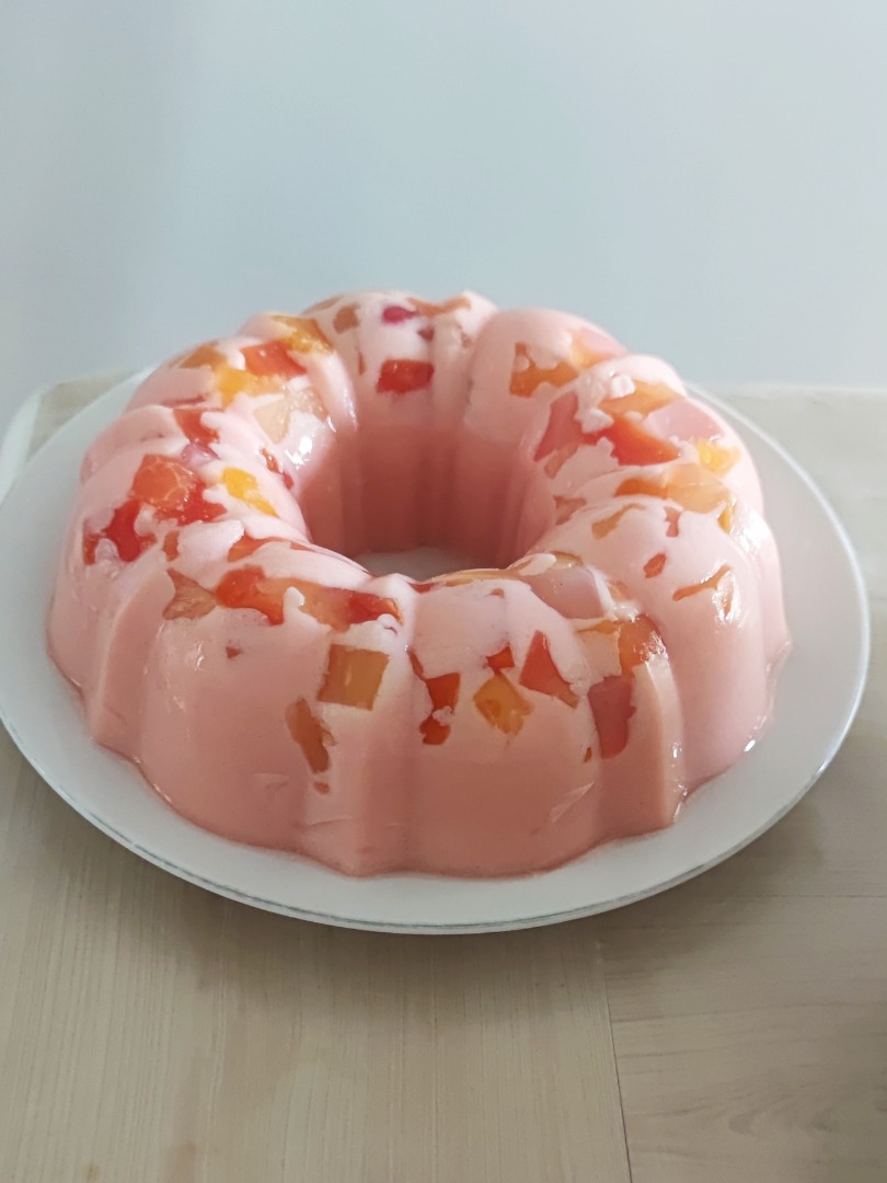 Fruit cocktail gelatin, Food & Drinks, Homemade Bakes on Carousell