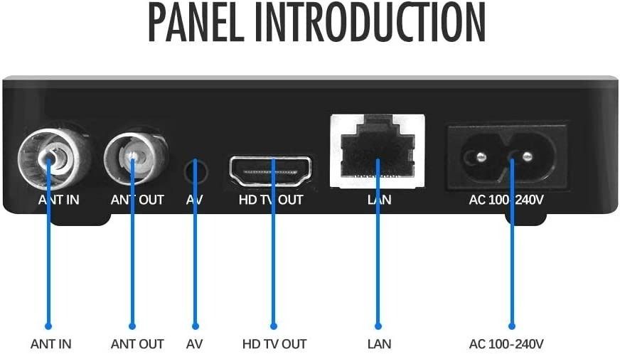 Full HD 1080P Terrestrial TV Set Top Box, USB 2.0 Freeview TV Tuner ...