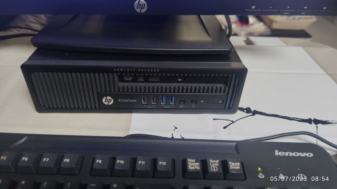 Full set of HP desktop PC I5/8G/256G SSD/WIN 11 Pro/office 2021/23" Hp ...