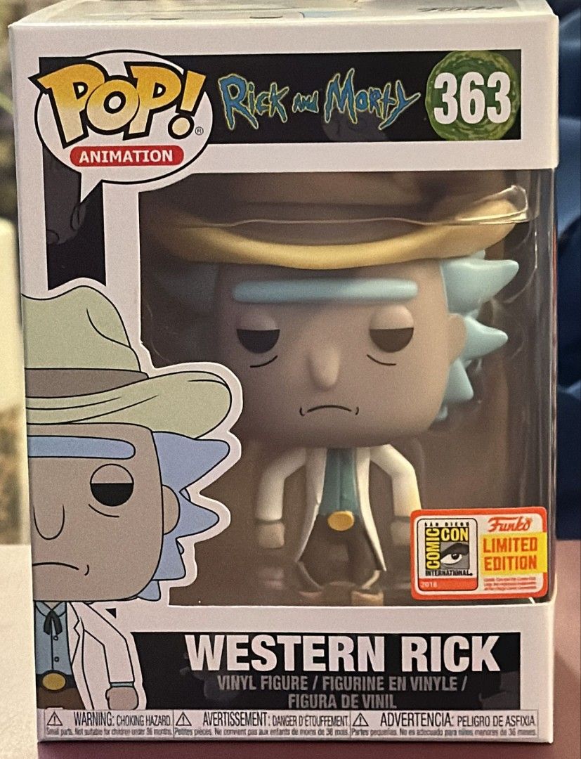 Funko Pop Animation 363 Rick & Morty (WESTERN RICK), Hobbies & Toys ...