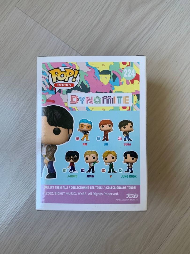 Funko Pop: Rocks - BTS - Dynamite - Jungkook #224, Hobbies & Toys, Toys & Games on Carousell