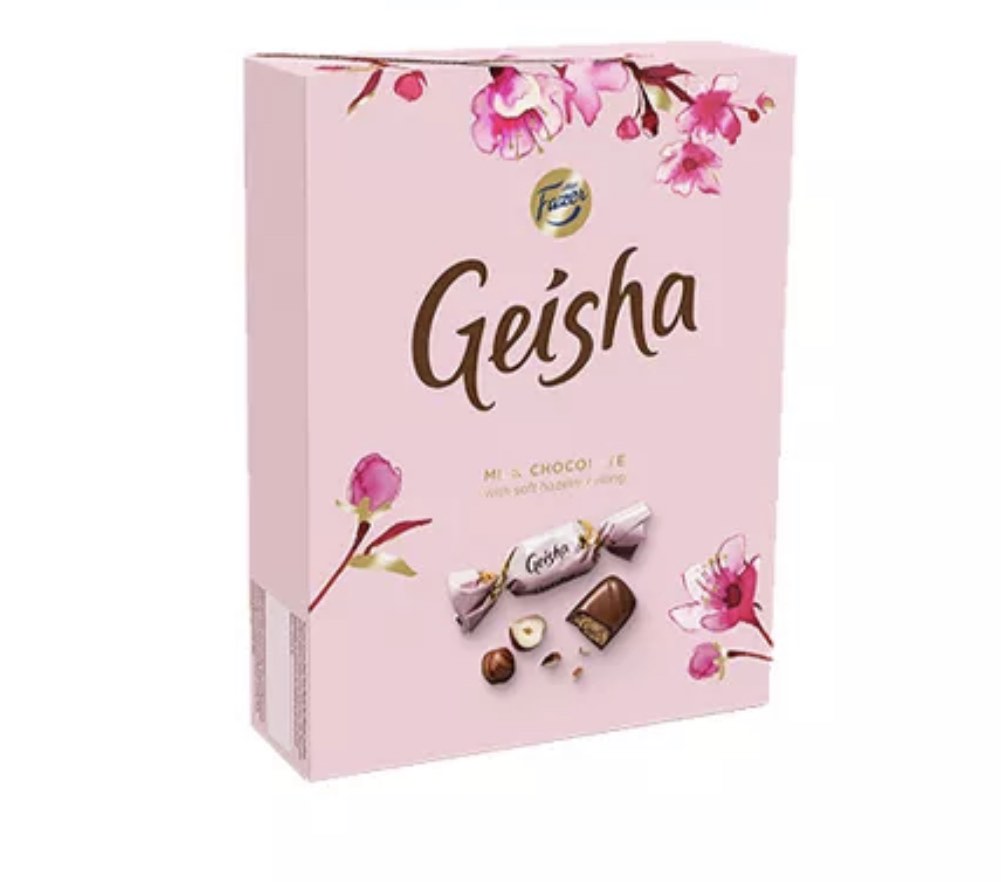 Geisha Milk Chocolate with Hazelnut Filling 295g, Food & Drinks, Other ...