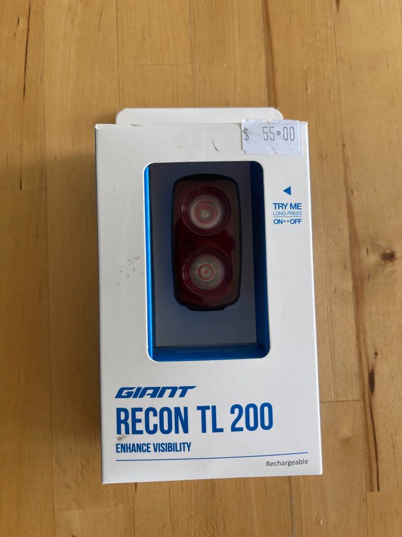 Giant Recon TL 200 bike rear light comes with saddle mount, Sports ...