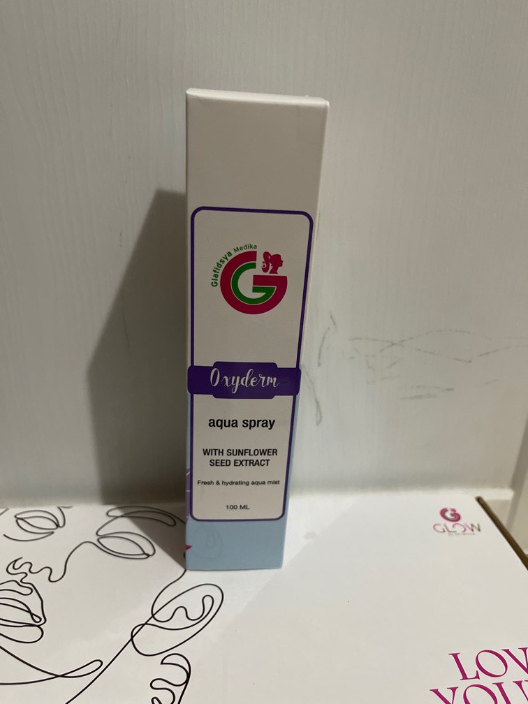 GLAFIDSYA OXYDERM FACE AQUA SPRAY, Kesehatan & Kecantikan, Kulit, Sabun ...