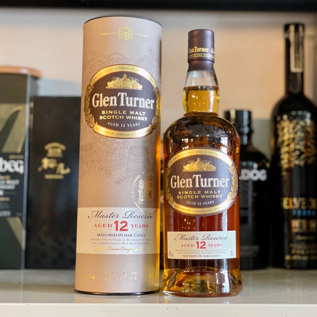 Glen Turner 12 Single Malt Whisky w box 700ml, Food & Drinks, Beverages on Carousell