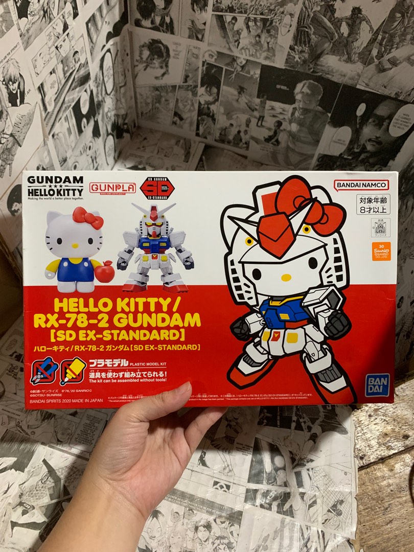 Gundam X Hello Kitty Bandai Good as New on Carousell