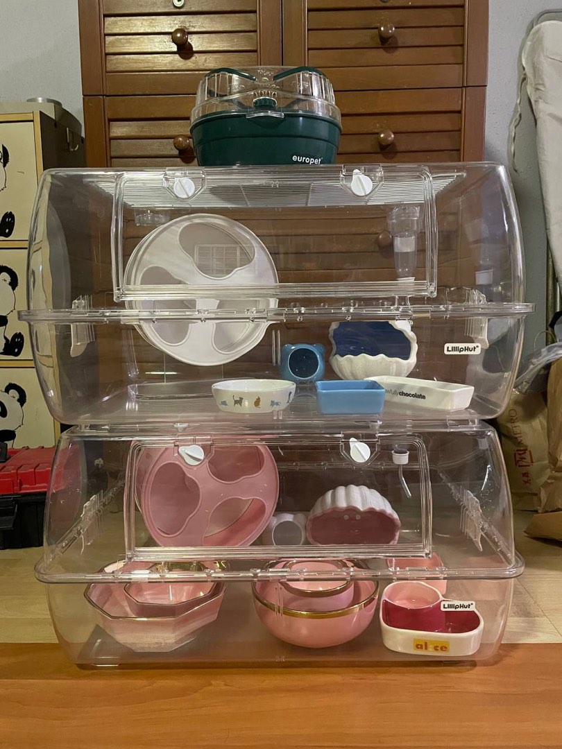 Hamster Acrylic Cage, Pet Supplies, Homes & Other Pet Accessories on ...