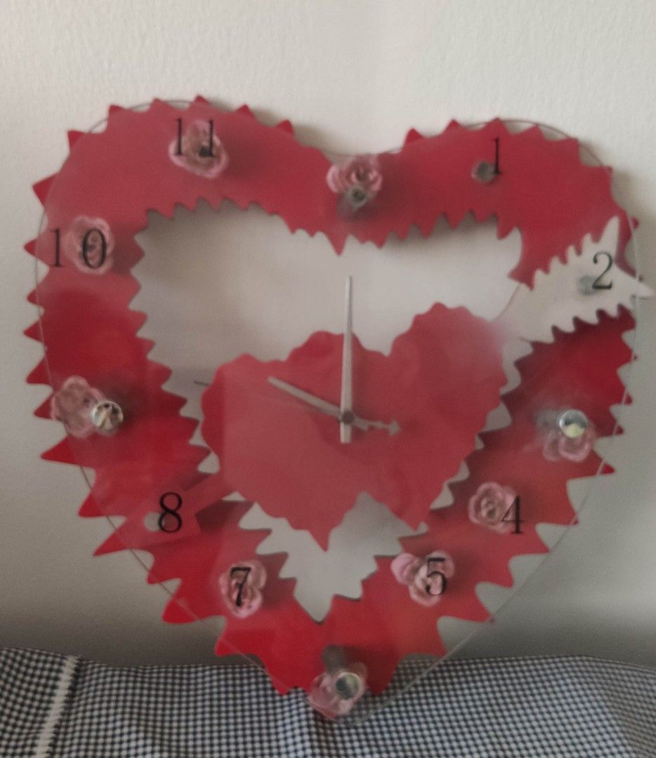 Heart Shape Clock on Carousell