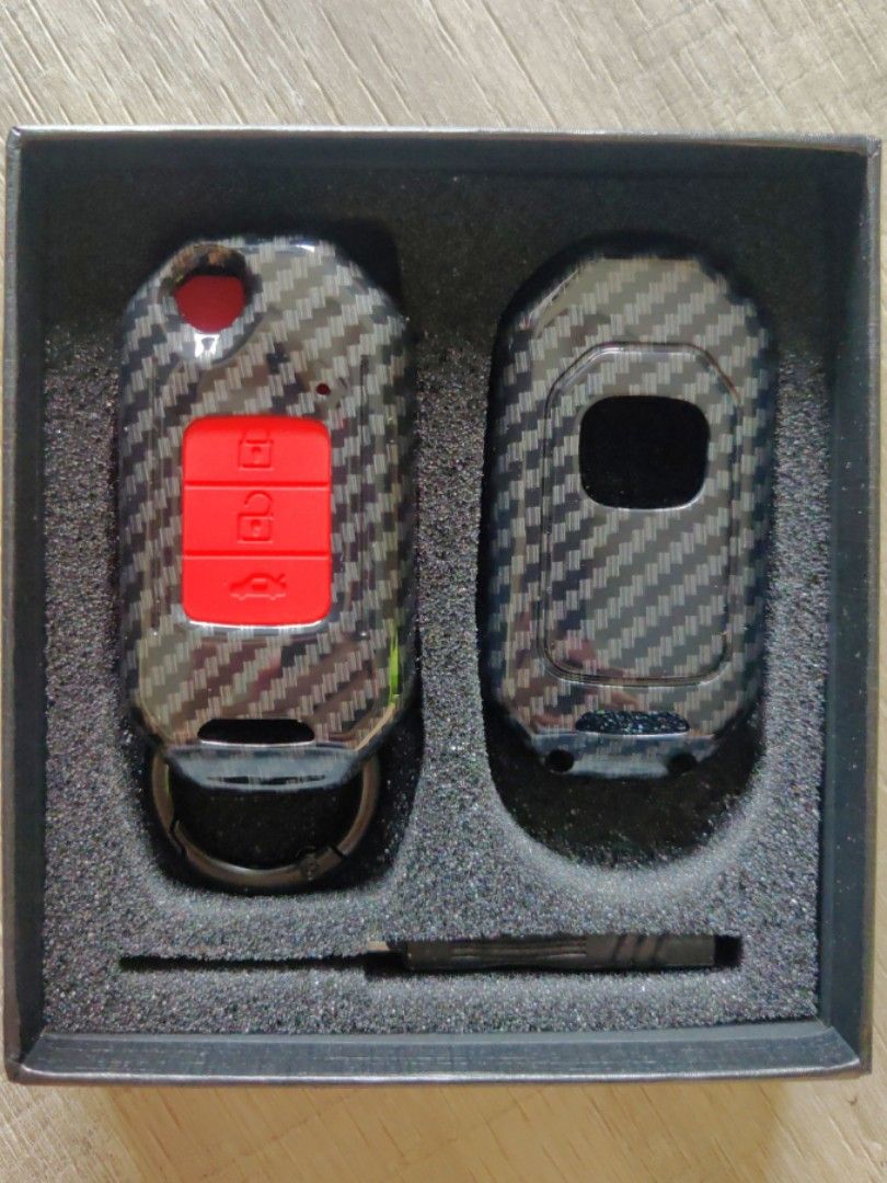 Honda Carbon Fiber Key Holder, Car Accessories, Accessories on Carousell