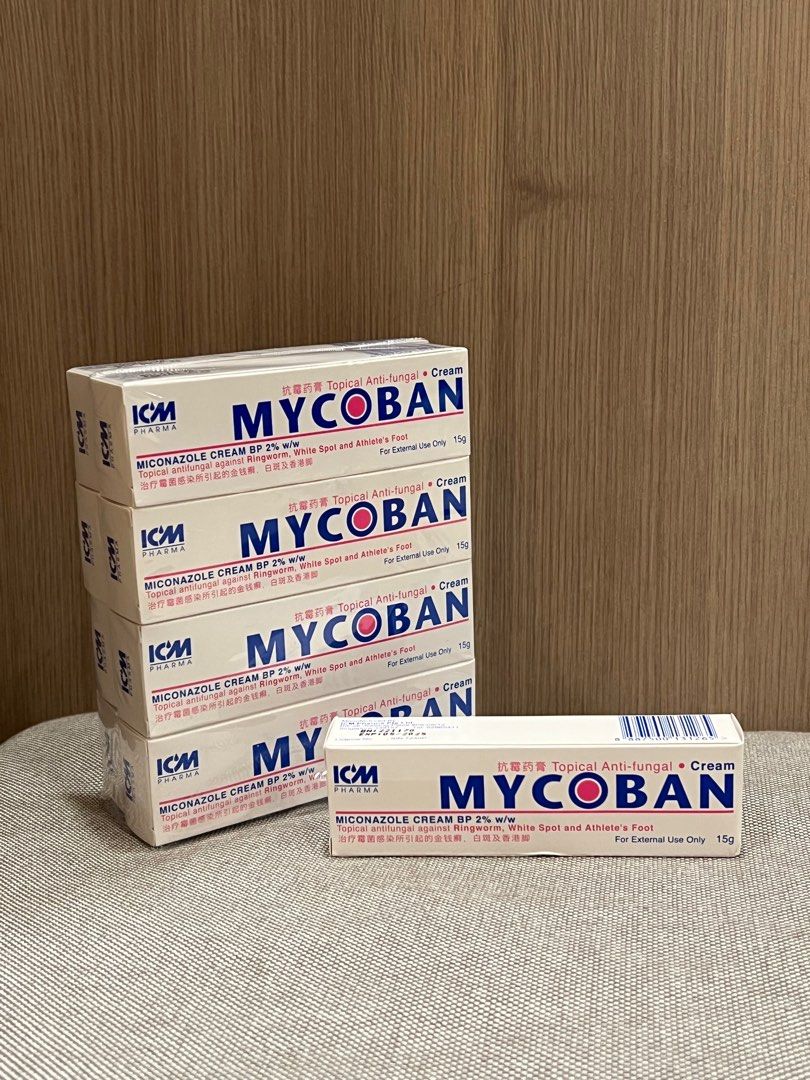 ICM Pharma Mycoban Miconazole Cream ( 15g) (Topical Anti-Fungal Cream ...